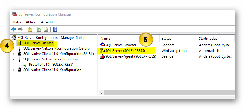 SQL - Datenbank - SQL Server Express